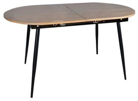 Jídelní stůl 150 CAMERON (dub + černá) (pro 6-8 osob). 1091474