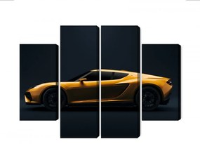 Vícedílný obraz Žluté 3D Sportovní Auto Nedostatek Nedostatek Plátno Canvas 200x150