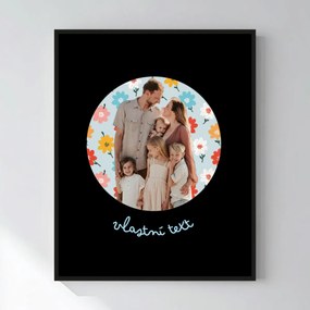 Personalizovaný magický fotoobraz v rámu - 40x50 - výřez fotky na podkladu