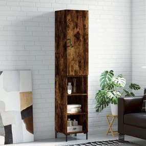 Skříň highboard kouřový dub 34,5 x 34 x 180 cm kompozitní dřevo