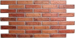 Obkladový 3D PVC panel 97 x 50 cm - Natural Brick cihla červená
