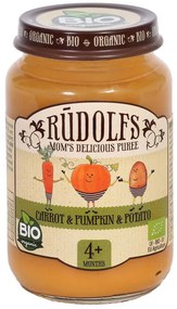 Rudolfs BIO Příkrm mrkev, dýně a brambory 190 g