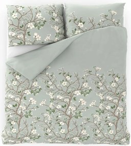 Saténové povlečení LUXURY COLLECTION JARO zelené - 1x 140/220, 1x 70/90cm