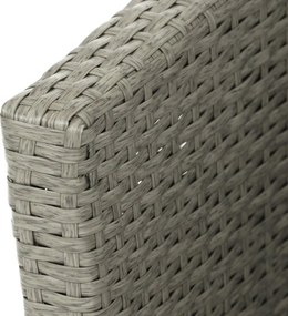 Zahradní sedací souprava AZS-A1523 GREY, polyratan, šedá (114 x 63) cm