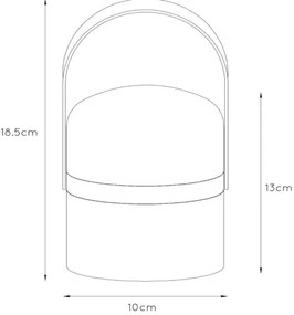 Lucide 06802/01/33 -LED Venkovní stmívatelná lampa LITTLE JOE LED/0,3W/3,7V IP44