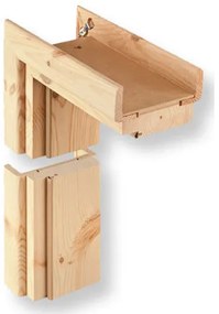 Archo - Dřevěné obložkové zárubně z borovice sukaté 80L/197 90-110mm 105847