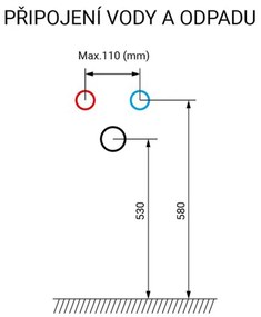 Mereo Mereo, Leny, koupelnová skříňka s keramickým umyvadlem, 600x670x420 mm, spodní, bílá lesklá, 2 zásuvky, nov, MER-CN811N