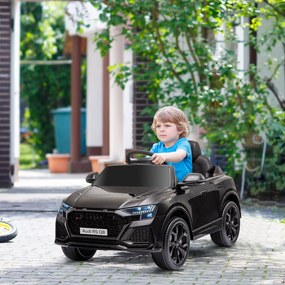 HOMCOM Dětské Elektrické Auto +3 roky Licencované Audi RS Q8 se 6V Baterií, 2 Motory, Dálkovým Ovládáním, Hudbou, MP3, Klaksonem a Světly, Maximální R