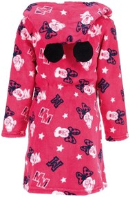 Dětský / dívčí coral fleece župan s kapucí Minnie Mouse - Disney, EU 104 Růžová