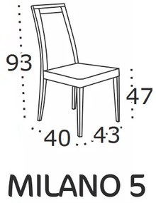 Drewmix Jídelní židle Milano 5
