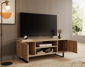 ADRK Furniture Skříňka RTV Lorello Chevron 135 cm RTV-LOR-OC-J-135