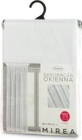 ZÁCLONA NA PÁSCE MIREA 140X270 CM BÍLÁ