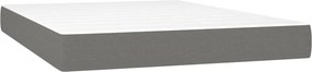 Box spring postel s matrací tmavě šedá 140x200 cm textil 3128126