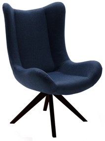Výprodej Beltá / Frajumar designová křesla Lase (tmavě modrá/ podnož černá)