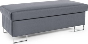 Eka Podnožka ALICE 105 cm Barva látky: Šedá (Monolith 85)