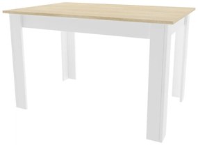 Bestent Jídelní stůl 120x80cm Sonoma/White Edgy
