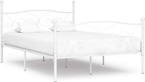vidaXL Rám postele s laťkovým roštem kov 120 x 200 cm [284456] Barva: Černá