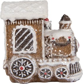 Vánoční dekorace perníková mašinka Gingerbread Train - 5*3*5 cm