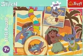 Trefl - Puzzle - LiloStitch: Hudebni svět / 200 dílků / 48 x 34 cm / v