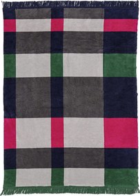 Deka Cotton Cloud 150x200cm Leaf&Fuchsia