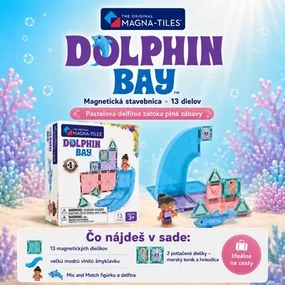 MAGNA-TILES® Magnetická stavebnice Dolphin Bay / 13 dílků