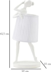 Stolní lampa Ballet 62,5 cm bílá