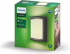 PH 17391/93/P0 LED Venkovní nástěnné svítidlo Samondra 17391/93/P0 antracit 2700K - PHILIPS (915005554401)