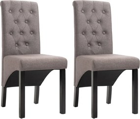 vidaXL Jídelní židle 2 ks textil [248988] Barva: světle šedá