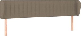 Čelo postele typu ušák taupe 203x23x78/88 cm textil 3117408