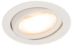 SLV Oculus, bílá výklopná bodovka, LED 10,5W 2000-3000K, průměr 12cm