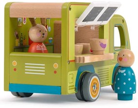 Dřevěné autíčko La Grande Famille Food Truck – Moulin Roty