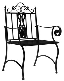 Zahradní židle DKD Home Decor, Černá (63,5 x 52 x 98 cm)