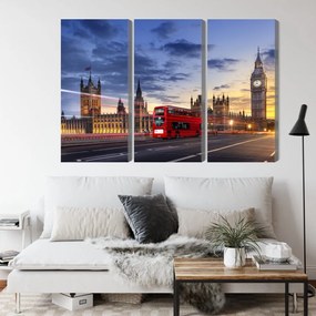 Vícedílný obraz Panorama Westminster A Big Ben, Londýn Nedostatek Nedostatek Plátno Canvas 60x40