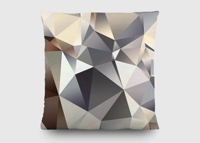 Dekorativní polštářek 3D Trojúhelníky | 45 x 45 cm | DCN3610
