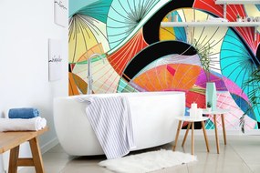 Samolepící tapeta pestrobarevná abstrakce - 300x200 cm