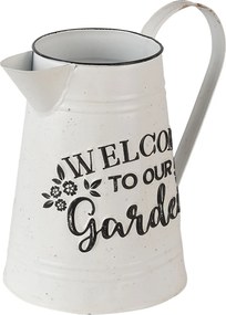 Dekorační plechový retro džbán Garden - 17*17*23 cm