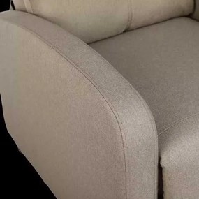 LuxuryForm DESIGN Televizní křeslo RUFO s polohováním - béžové