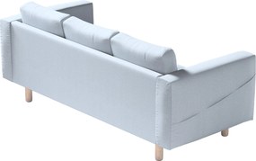 Potah na pohovku IKEA Norsborg 3-místná barva modrá látka pletený vzor