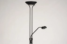 Stojací LED lampa se stmívačem Garcia Black