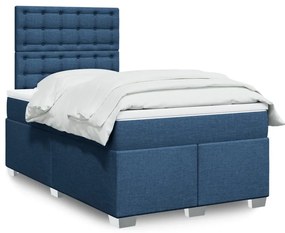 Box spring postel s matrací černá 120x190 cm textil 3290447