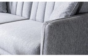 Atelier del sofa Rozkládací pohovka AQUA šedá 202 cm 867UNQ1313