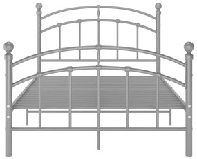 Rám postele šedý kov 120 x 200 cm,  324975 HangarStore.cz