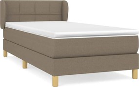 Box spring postel s matrací taupe 90x200 cm textil 3126777