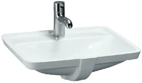 Laufen Pro A - Umyvadlo, 490x360 mm, bez otvoru pro baterii, bílá H8119660001091