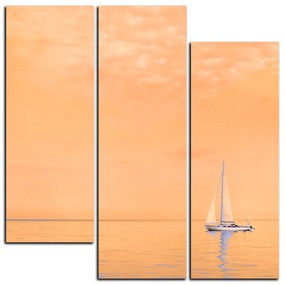 Obraz na plátně - Plachetnice na moři - čtverec 3248FC (75x75 cm)