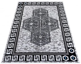 Moderní kusový koberec ATENA FH12B bílý Rozměr: 80x150 cm