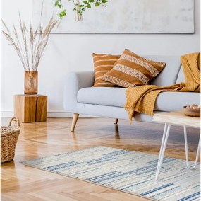 Tribeca Design Kusový koberec Jars Blue Stripe Rozměry: 160x230 cm