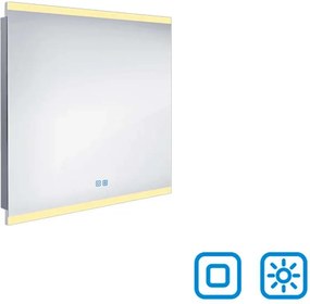 Nimco - Zrcadlo s LED osvětlením, 80x70 cm, dvěma dotykovými senzory ZP 12003VX