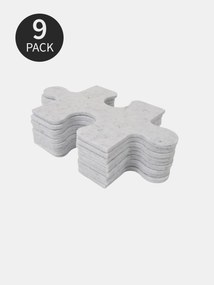 Sinsay - Sada plstěných nástěnných panelů ve tvaru puzzle 9 pack - šedá