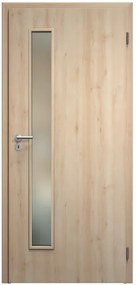 SAPELI ELEGANT KOMFORT M60 - CPL LAMINÁT - OTOČNÉ DVEŘE VČ. ZÁRUBNĚ - Buk Průchozí šířka (cm): 100, Průchozí výška (cm): 210, Typ skla: Satináto bílé